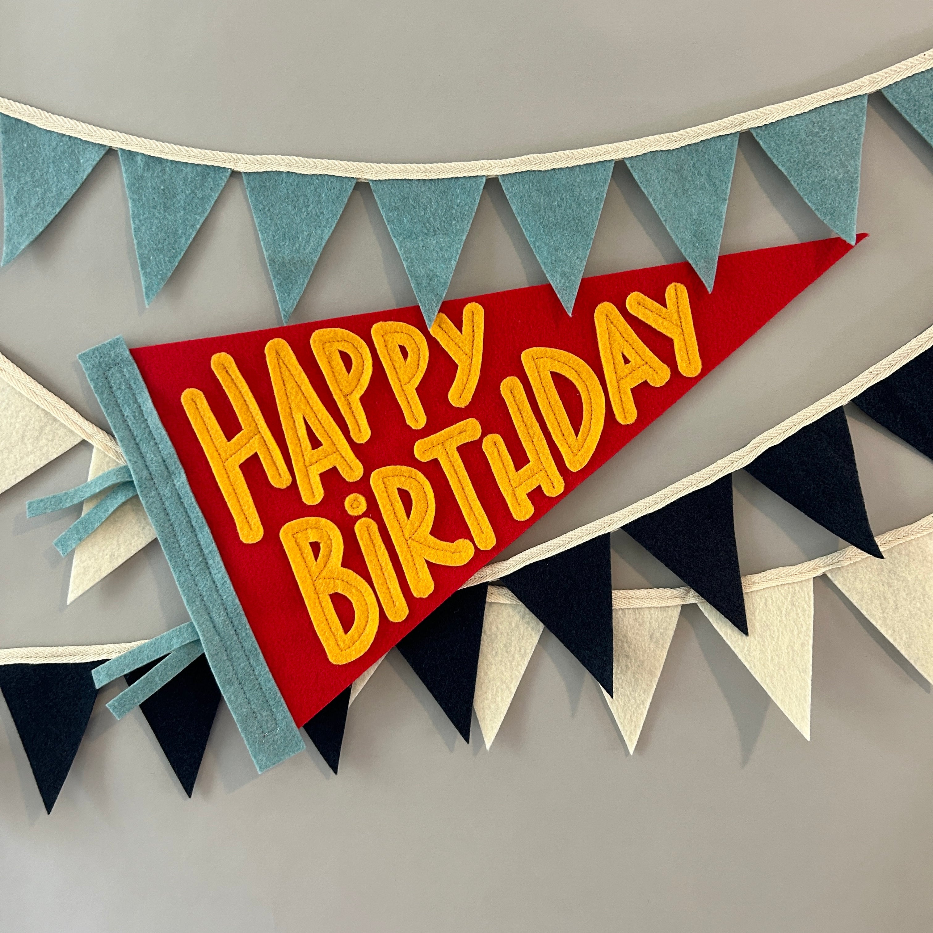 Happy Birthday Pennant – Eventide Pennant Co.