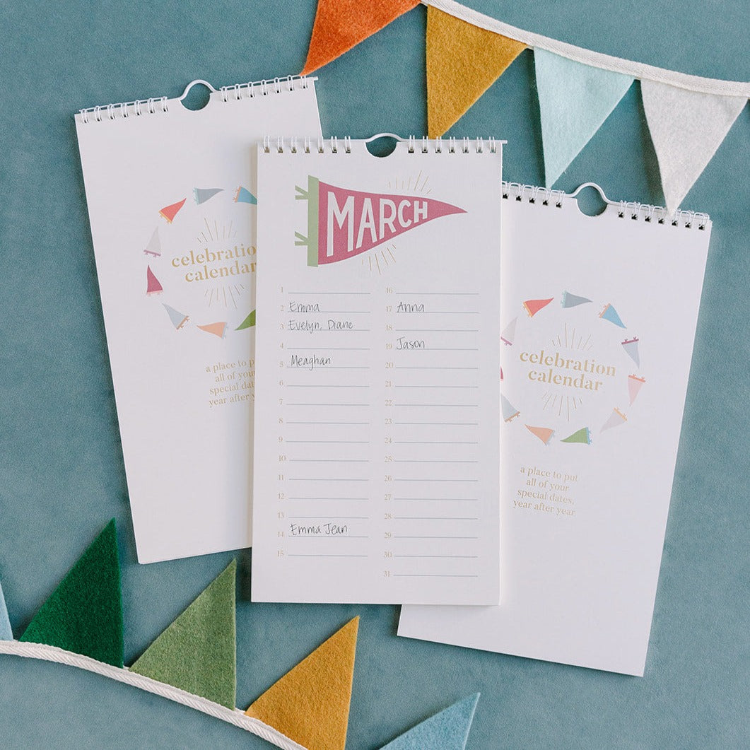 Celebration Calendar Eventide Pennant Co